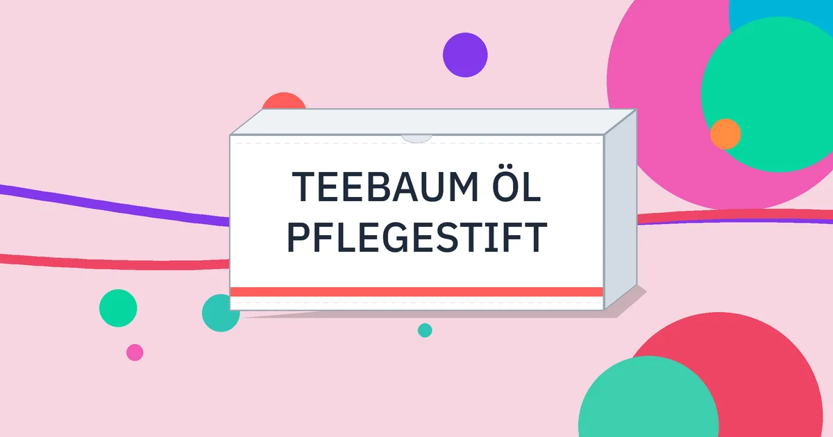 Symbolbild: Packung mit der Aufschrift TEEBAUM ÖL PFLEGESTIFT (PZN 10090168) – Verfügbarkeit und Bezug in Apotheken in Frankfurt am Main