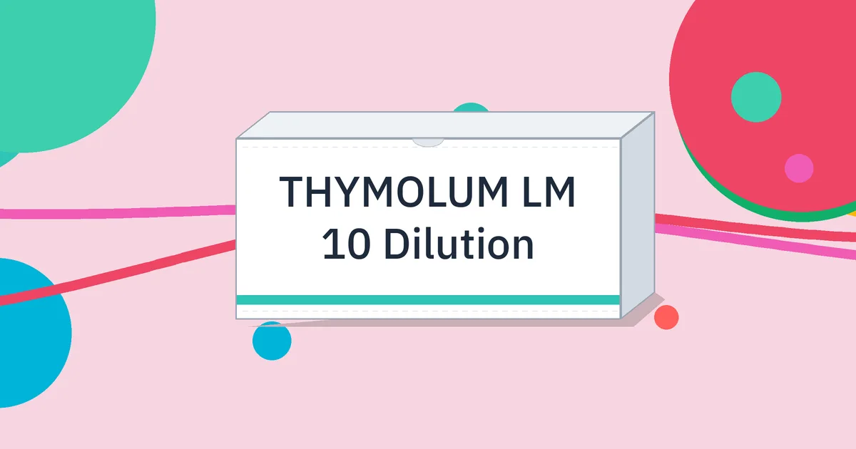 Symbolbild: Packung mit der Aufschrift THYMOLUM LM 10 Dilution (PZN 13222452) – Verfügbarkeit und Bezug in Apotheken in Frankfurt am Main