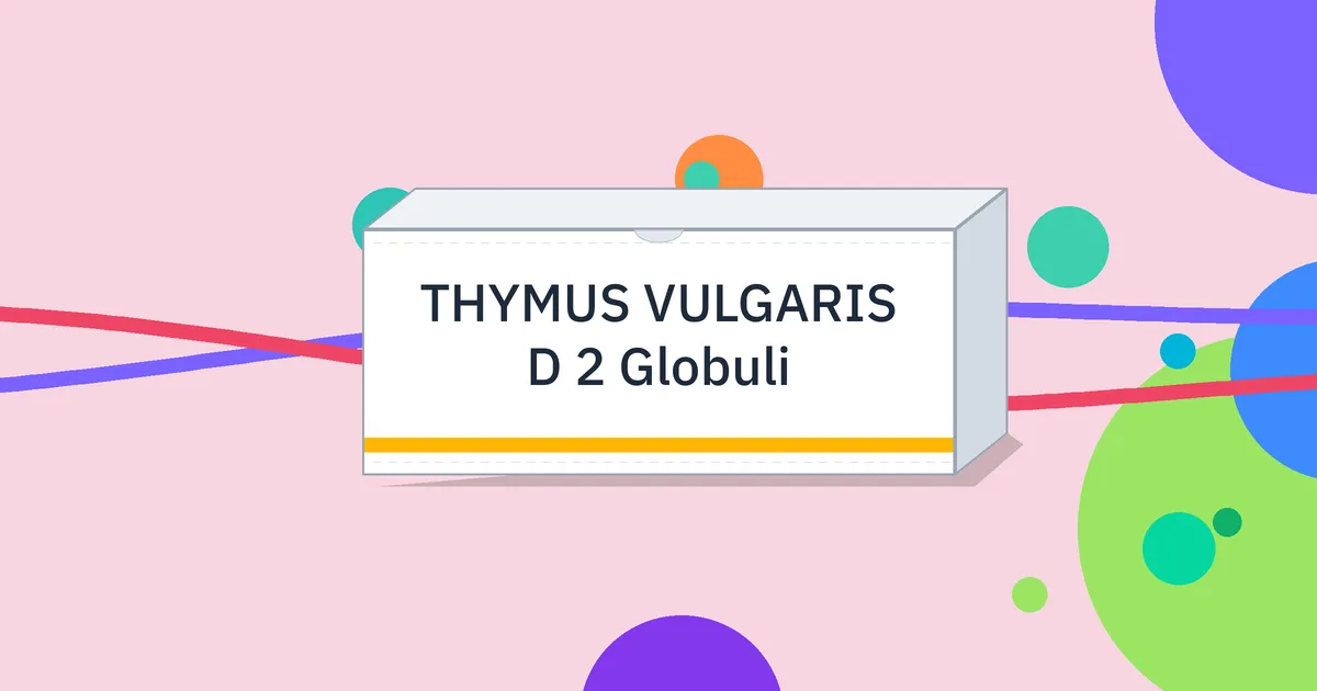 Symbolbild: Packung mit der Aufschrift THYMUS VULGARIS D 2 Globuli (PZN 16694298) – Verfügbarkeit und Bezug in Apotheken in Frankfurt am Main