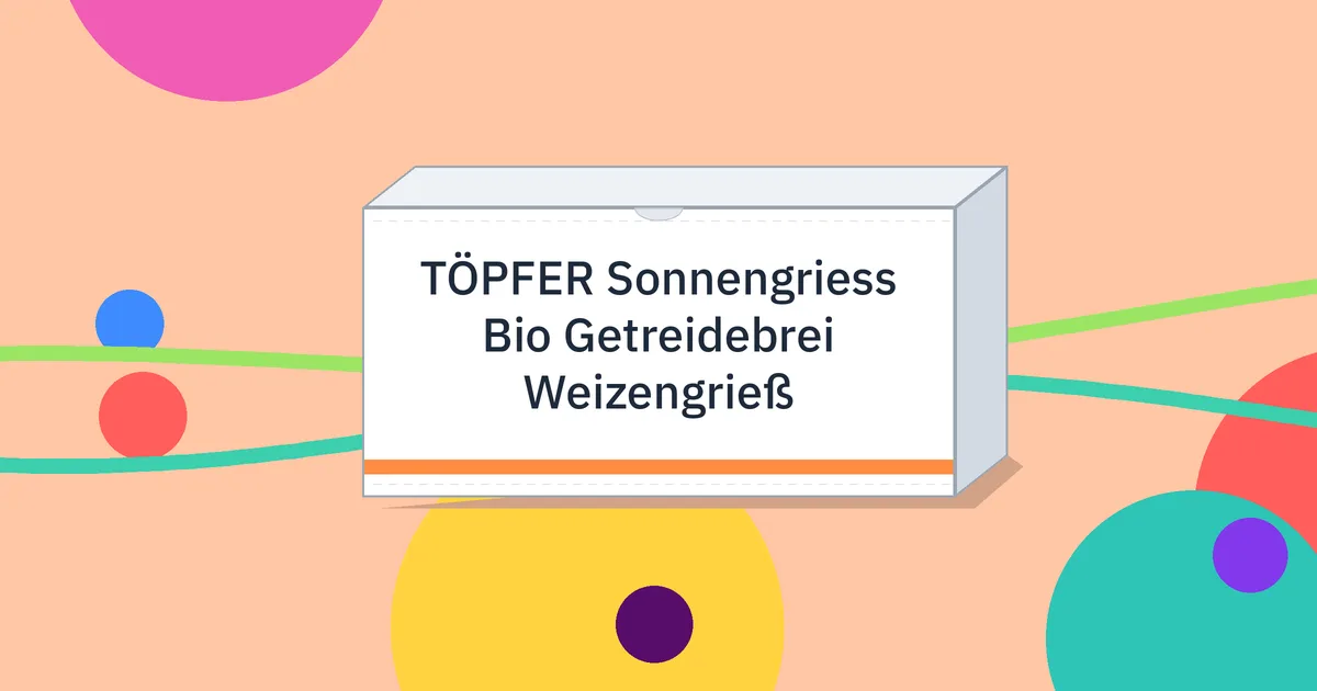 Symbolbild: Packung mit der Aufschrift TÖPFER Sonnengriess Bio Getreidebrei Weizengrieß (PZN 20548036) – Verfügbarkeit und Bezug in Apotheken in Frankfurt am Main