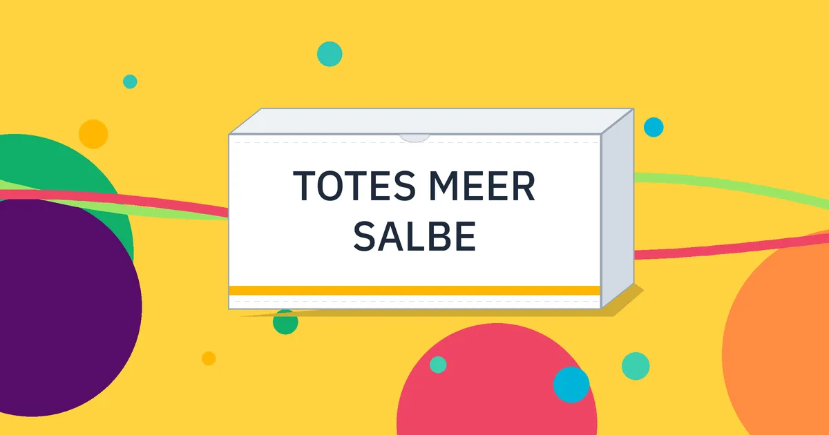 Symbolbild: Packung mit der Aufschrift TOTES MEER SALBE (PZN 10830530) – Verfügbarkeit und Bezug in Apotheken in Frankfurt am Main