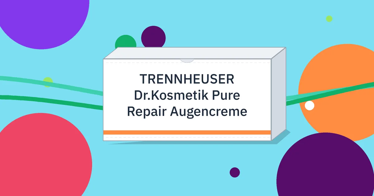 Symbolbild: Packung mit der Aufschrift TRENNHEUSER Dr.Kosmetik Pure Repair Augencreme (PZN 20285447) – Verfügbarkeit und Bezug in Apotheken in Frankfurt am Main