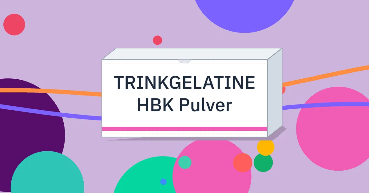 Symbolbild: Packung mit der Aufschrift TRINKGELATINE HBK Pulver (PZN 04954251) – Verfügbarkeit und Bezug in Apotheken in Frankfurt am Main
