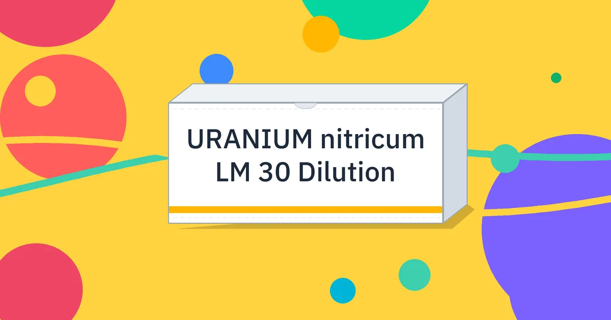 Symbolbild: Packung mit der Aufschrift URANIUM nitricum LM 30 Dilution (PZN 13256480) – Verfügbarkeit und Bezug in Apotheken in Frankfurt am Main
