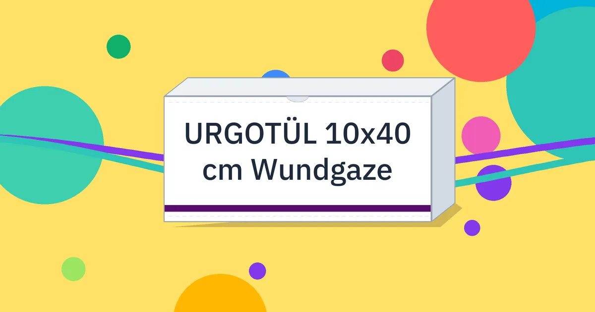 Symbolbild: Packung mit der Aufschrift URGOTÜL 10x40 cm Wundgaze (PZN 19862543) – Verfügbarkeit und Bezug in Apotheken in Frankfurt am Main