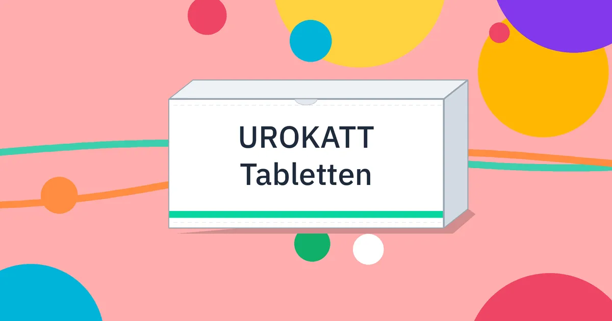 Symbolbild: Packung mit der Aufschrift UROKATT Tabletten (PZN 01987646) – Verfügbarkeit und Bezug in Apotheken in Frankfurt am Main