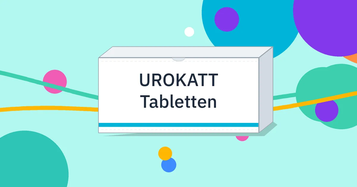 Symbolbild: Packung mit der Aufschrift UROKATT Tabletten (PZN 01987617) – Verfügbarkeit und Bezug in Apotheken in Frankfurt am Main