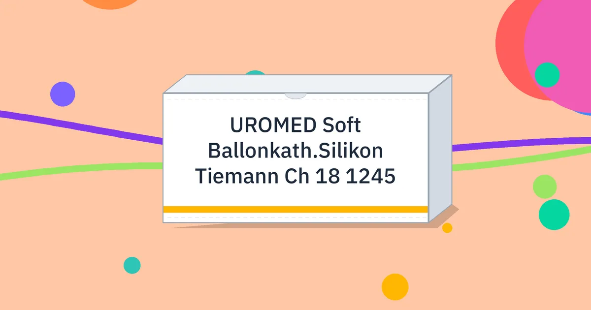 Symbolbild: Packung mit der Aufschrift UROMED Soft Ballonkath.Silikon Tiemann Ch 18 1245 (PZN 02421326) – Verfügbarkeit und Bezug in Apotheken in Frankfurt am Main