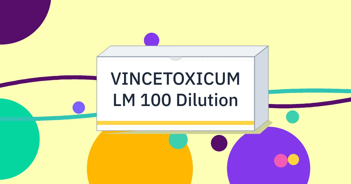 Symbolbild: Packung mit der Aufschrift VINCETOXICUM LM 100 Dilution (PZN 13275069) – Verfügbarkeit und Bezug in Apotheken in Frankfurt am Main