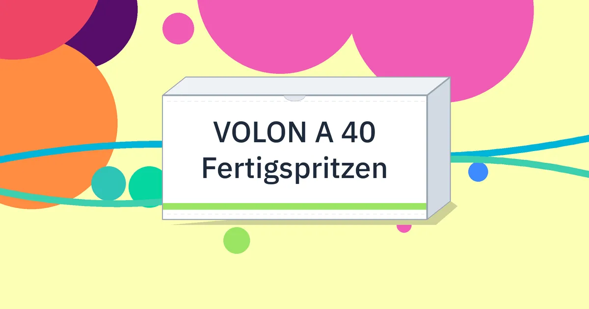 Symbolbild: Packung mit der Aufschrift VOLON A 40 Fertigspritzen (PZN 10055545) – Verfügbarkeit und Bezug in Apotheken in Frankfurt am Main