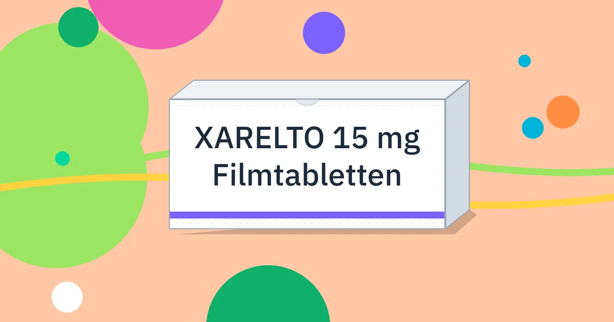 Symbolbild: Packung mit der Aufschrift XARELTO 15 mg Filmtabletten (PZN 10200912) – Verfügbarkeit und Bezug in Apotheken in Frankfurt am Main
