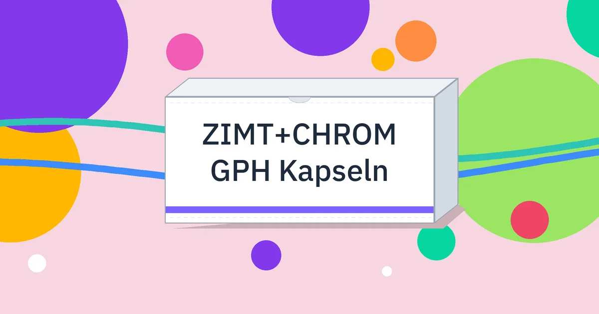Symbolbild: Packung mit der Aufschrift ZIMT+CHROM GPH Kapseln (PZN 02886031) – Verfügbarkeit und Bezug in Apotheken in Frankfurt am Main