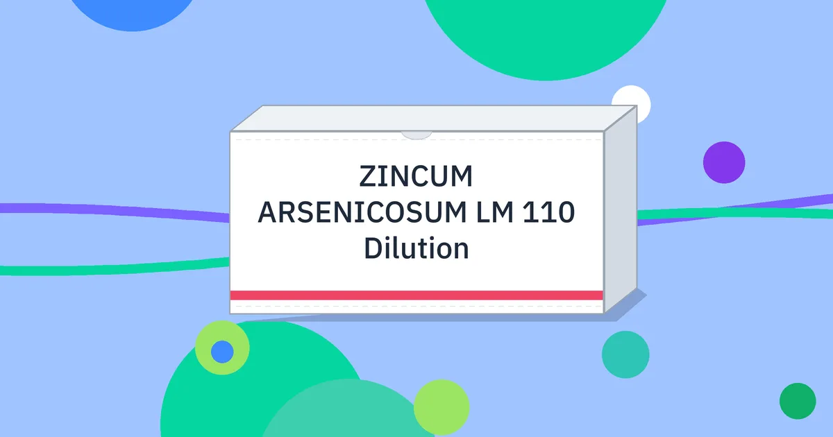Symbolbild: Packung mit der Aufschrift ZINCUM ARSENICOSUM LM 110 Dilution (PZN 13291134) – Verfügbarkeit und Bezug in Apotheken in Frankfurt am Main