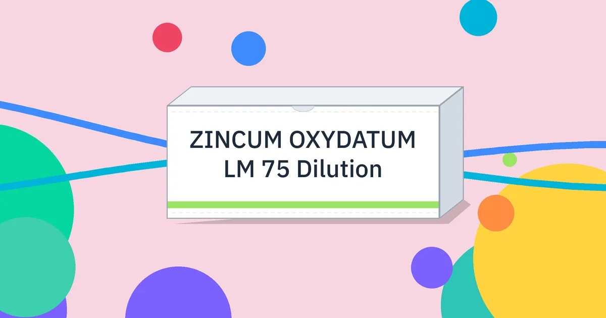 Symbolbild: Packung mit der Aufschrift ZINCUM OXYDATUM LM 75 Dilution (PZN 13297065) – Verfügbarkeit und Bezug in Apotheken in Frankfurt am Main