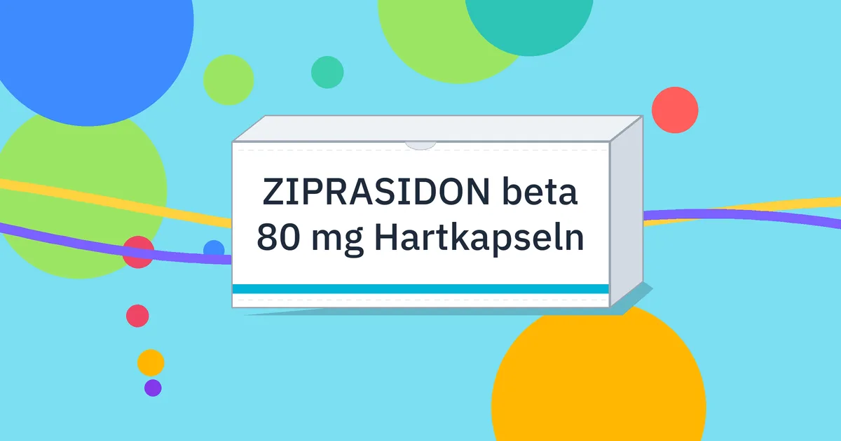Symbolbild: Packung mit der Aufschrift ZIPRASIDON beta 80 mg Hartkapseln (PZN 00234005) – Verfügbarkeit und Bezug in Apotheken in Frankfurt am Main