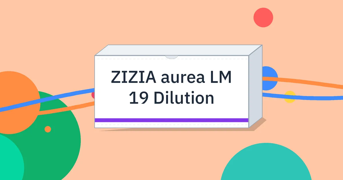 Symbolbild: Packung mit der Aufschrift ZIZIA aurea LM 19 Dilution (PZN 13303759) – Verfügbarkeit und Bezug in Apotheken in Frankfurt am Main