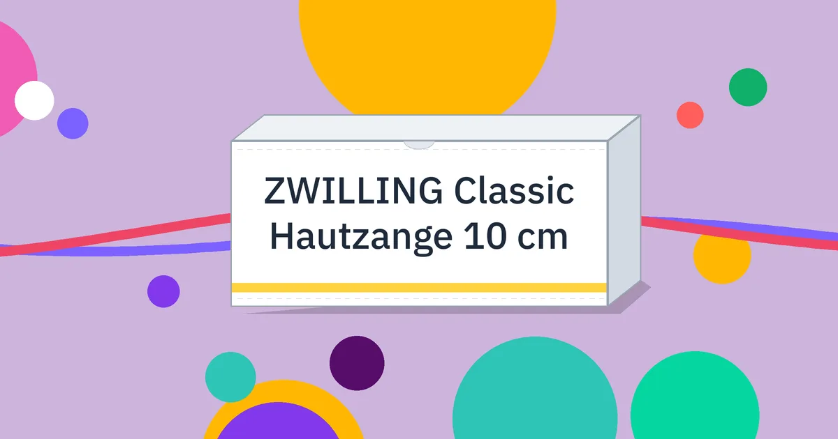 Symbolbild: Packung mit der Aufschrift ZWILLING Classic Hautzange 10 cm (PZN 07342962) – Verfügbarkeit und Bezug in Apotheken in Frankfurt am Main
