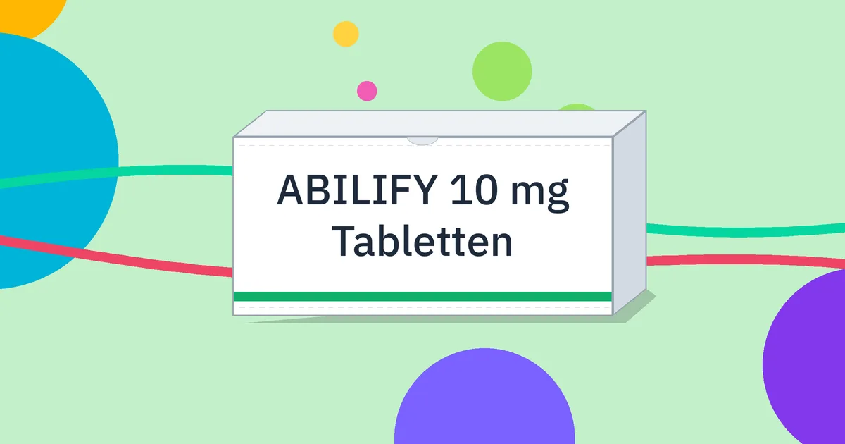 Symbolbild: Packung mit der Aufschrift ABILIFY 10 mg Tabletten (PZN 10332890) – Verfügbarkeit und Bezug in Apotheken in Frankfurt am Main