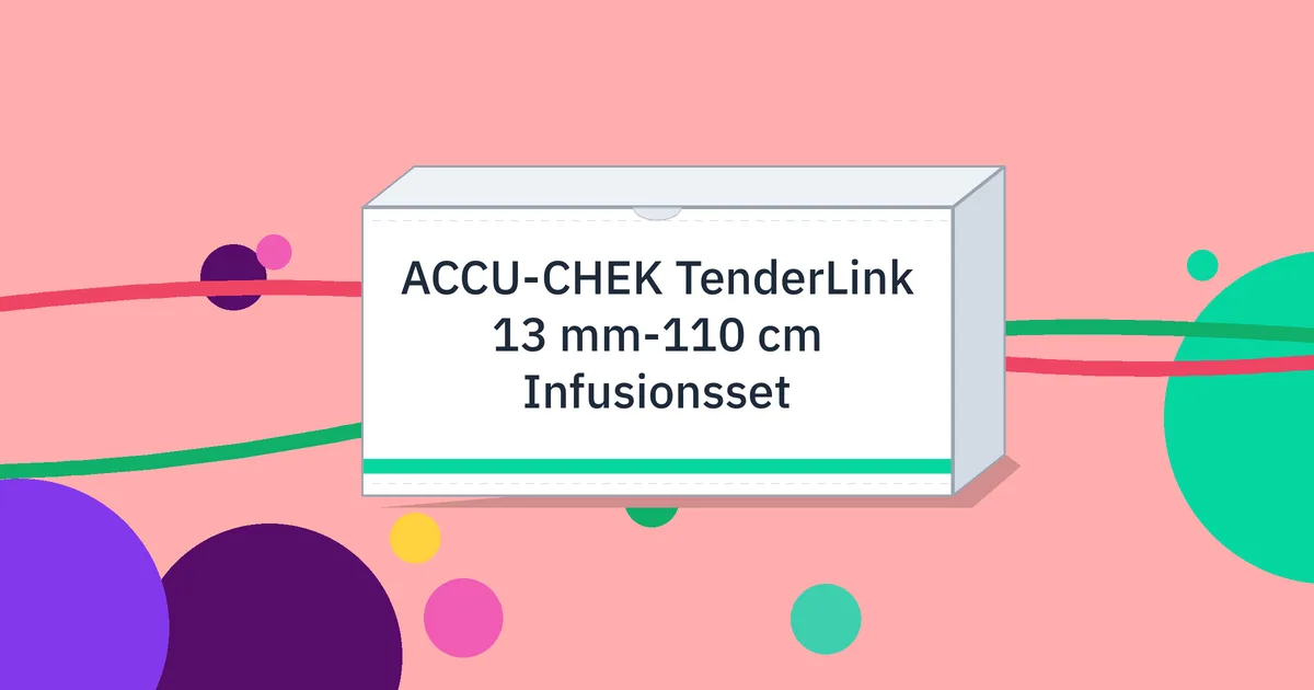 Symbolbild: Packung mit der Aufschrift ACCU-CHEK TenderLink 13 mm-110 cm Infusionsset (PZN 16787031) – Verfügbarkeit und Bezug in Apotheken in Frankfurt am Main