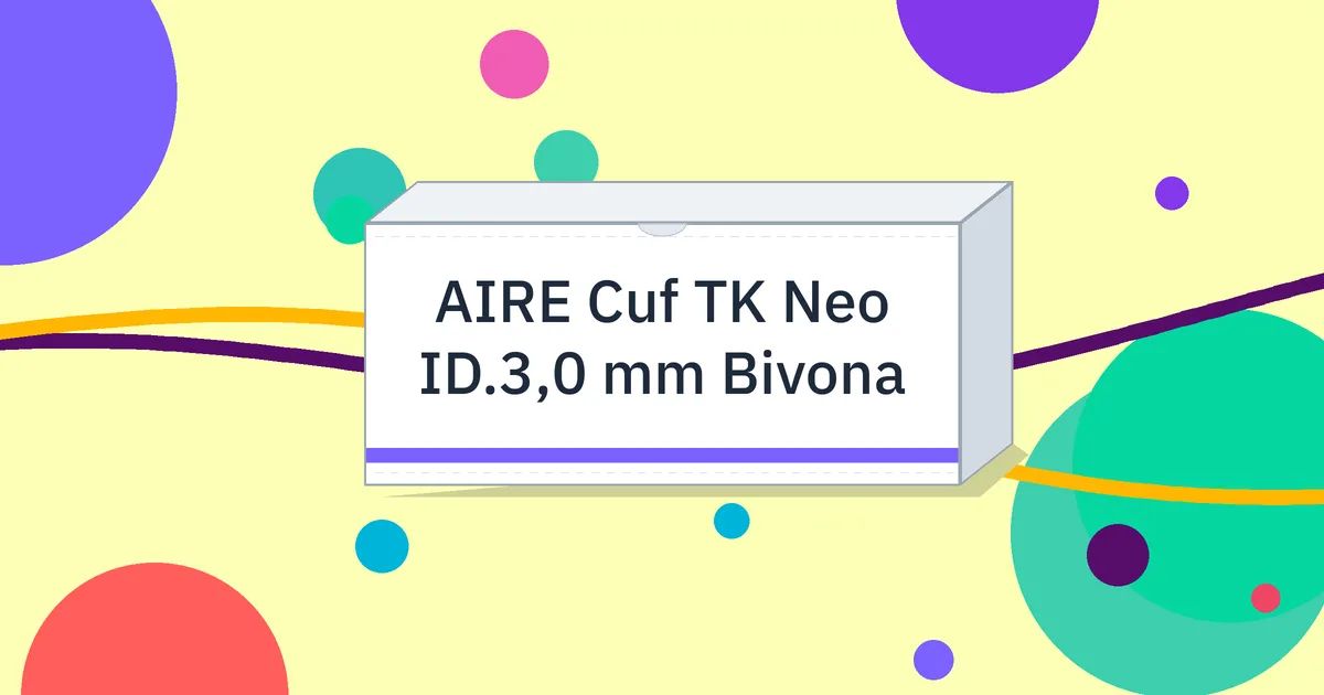 Symbolbild: Packung mit der Aufschrift AIRE Cuf TK Neo ID.3,0 mm Bivona (PZN 02257737) – Verfügbarkeit und Bezug in Apotheken in Frankfurt am Main