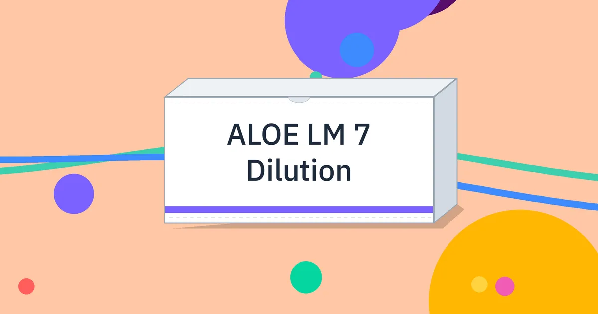 Symbolbild: Packung mit der Aufschrift ALOE LM 7 Dilution (PZN 12757470) – Verfügbarkeit und Bezug in Apotheken in Frankfurt am Main