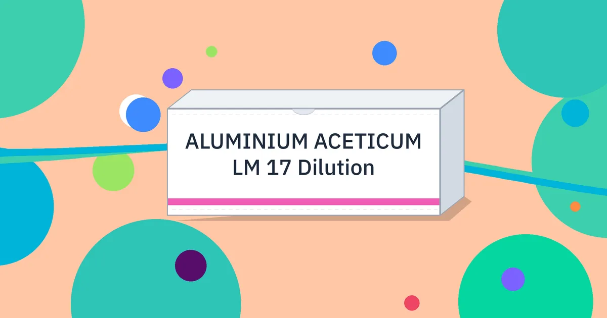 Symbolbild: Packung mit der Aufschrift ALUMINIUM ACETICUM LM 17 Dilution (PZN 13316294) – Verfügbarkeit und Bezug in Apotheken in Frankfurt am Main