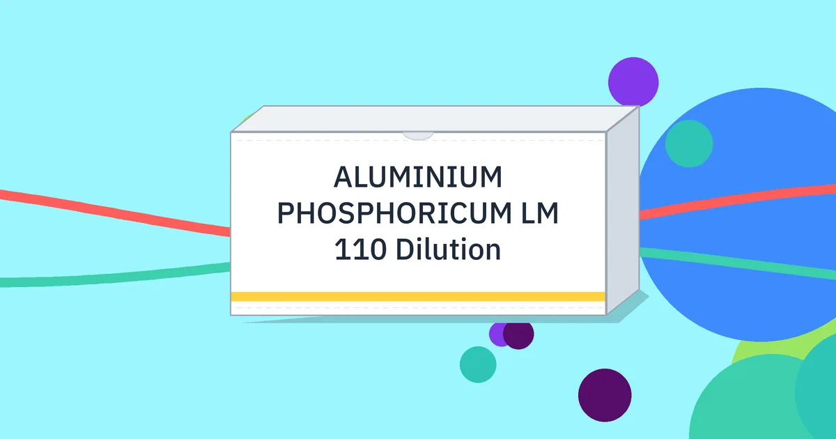 Symbolbild: Packung mit der Aufschrift ALUMINIUM PHOSPHORICUM LM 110 Dilution (PZN 13317448) – Verfügbarkeit und Bezug in Apotheken in Frankfurt am Main