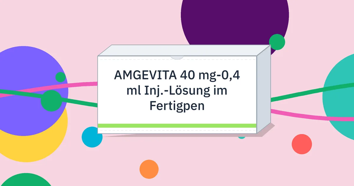 Symbolbild: Packung mit der Aufschrift AMGEVITA 40 mg-0,4 ml Inj.-Lösung im Fertigpen (PZN 19708397) – Verfügbarkeit und Bezug in Apotheken in Frankfurt am Main