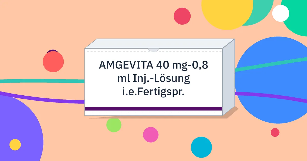 Symbolbild: Packung mit der Aufschrift AMGEVITA 40 mg-0,8 ml Inj.-Lösung i.e.Fertigspr. (PZN 16022854) – Verfügbarkeit und Bezug in Apotheken in Frankfurt am Main