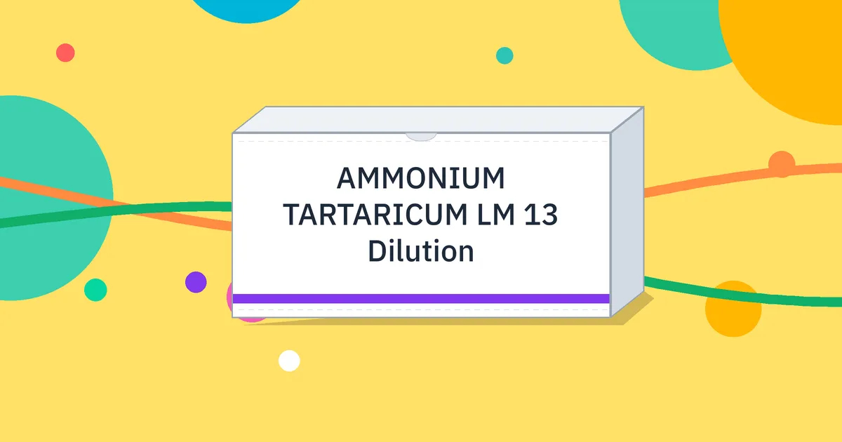 Symbolbild: Packung mit der Aufschrift AMMONIUM TARTARICUM LM 13 Dilution (PZN 12761520) – Verfügbarkeit und Bezug in Apotheken in Frankfurt am Main