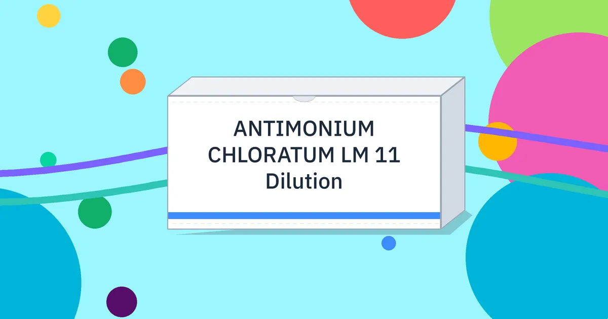 Symbolbild: Packung mit der Aufschrift ANTIMONIUM CHLORATUM LM 11 Dilution (PZN 13372602) – Verfügbarkeit und Bezug in Apotheken in Frankfurt am Main