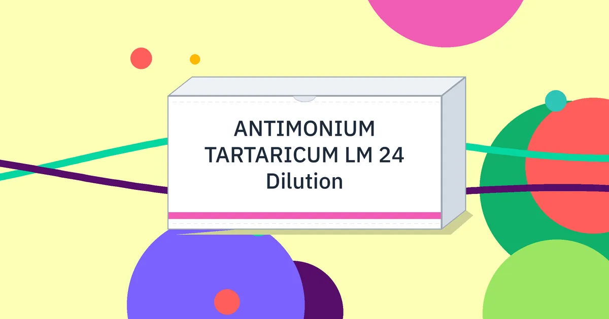 Symbolbild: Packung mit der Aufschrift ANTIMONIUM TARTARICUM LM 24 Dilution (PZN 12764783) – Verfügbarkeit und Bezug in Apotheken in Frankfurt am Main