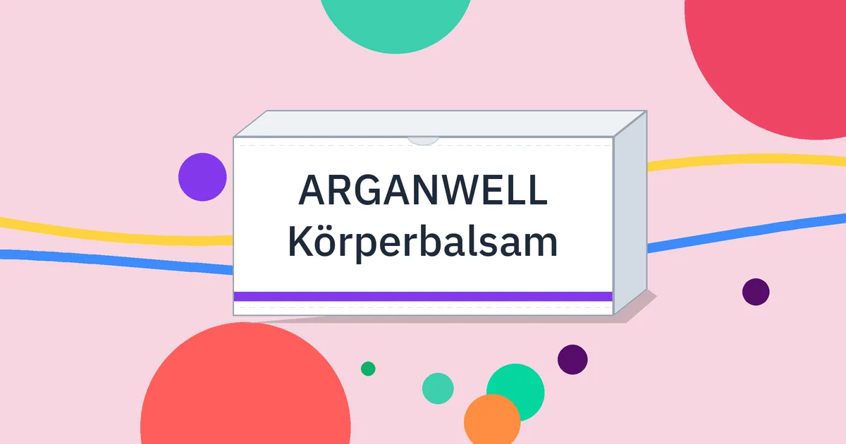 Symbolbild: Packung mit der Aufschrift ARGANWELL Körperbalsam (PZN 06438631) – Verfügbarkeit und Bezug in Apotheken in Frankfurt am Main