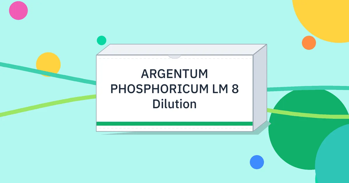 Symbolbild: Packung mit der Aufschrift ARGENTUM PHOSPHORICUM LM 8 Dilution (PZN 12769527) – Verfügbarkeit und Bezug in Apotheken in Frankfurt am Main