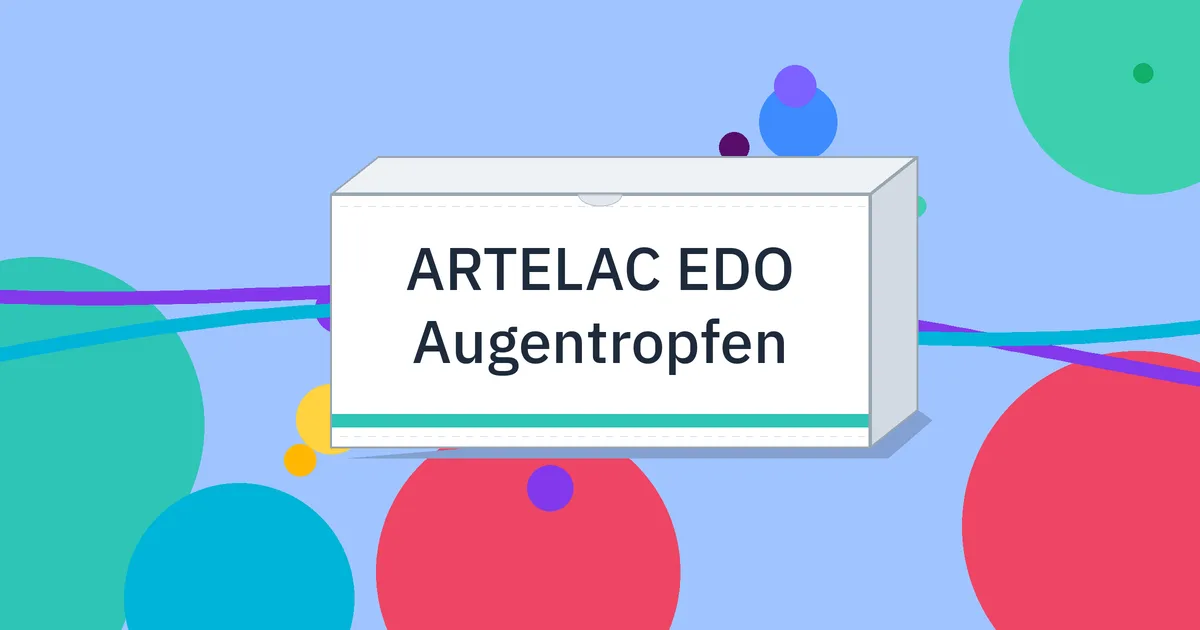 Symbolbild: Packung mit der Aufschrift ARTELAC EDO Augentropfen (PZN 13837627) – Verfügbarkeit und Bezug in Apotheken in Frankfurt am Main