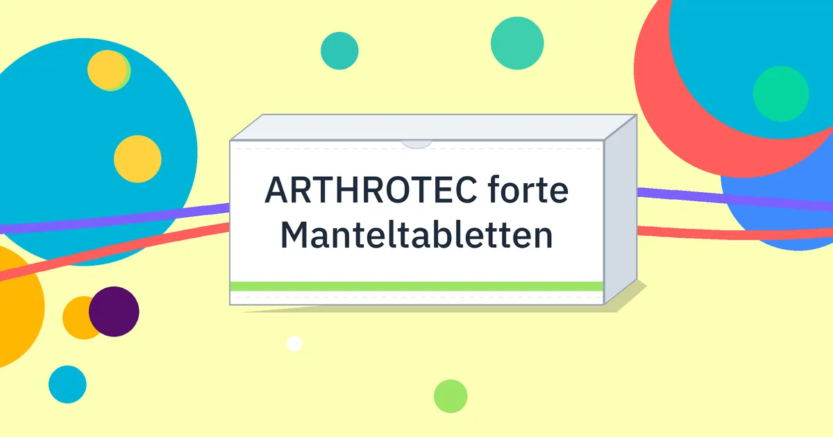 Symbolbild: Packung mit der Aufschrift ARTHROTEC forte Manteltabletten (PZN 18891703) – Verfügbarkeit und Bezug in Apotheken in Frankfurt am Main