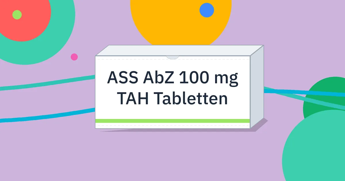 Symbolbild: Packung mit der Aufschrift ASS AbZ 100 mg TAH Tabletten (PZN 11481824) – Verfügbarkeit und Bezug in Apotheken in Frankfurt am Main