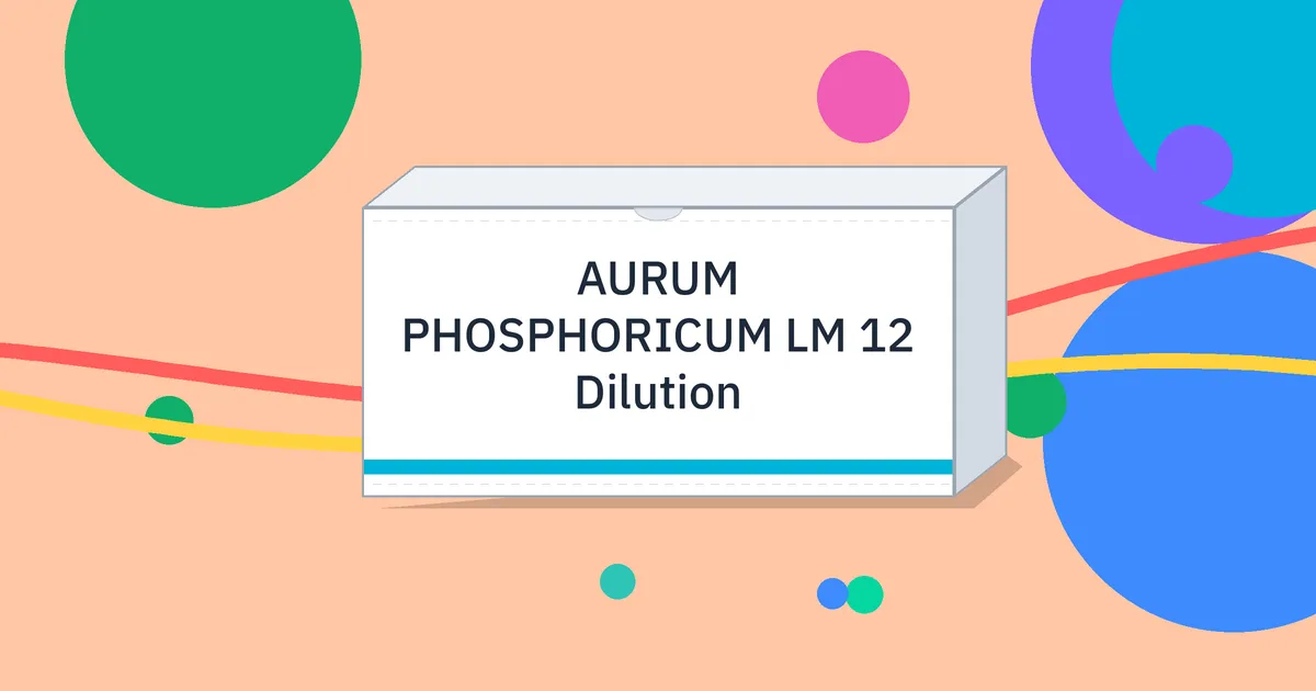 Symbolbild: Packung mit der Aufschrift AURUM PHOSPHORICUM LM 12 Dilution (PZN 11589071) – Verfügbarkeit und Bezug in Apotheken in Frankfurt am Main
