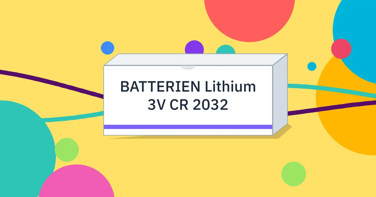 Symbolbild: Packung mit der Aufschrift BATTERIEN Lithium 3V CR 2032 (PZN 00684760) – Verfügbarkeit und Bezug in Apotheken in Frankfurt am Main