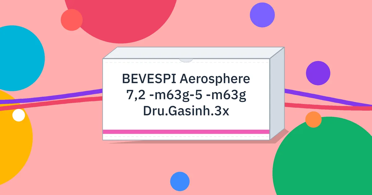 Symbolbild: Packung mit der Aufschrift BEVESPI Aerosphere 7,2 -m63g-5 -m63g Dru.Gasinh.3x (PZN 17866028) – Verfügbarkeit und Bezug in Apotheken in Frankfurt am Main