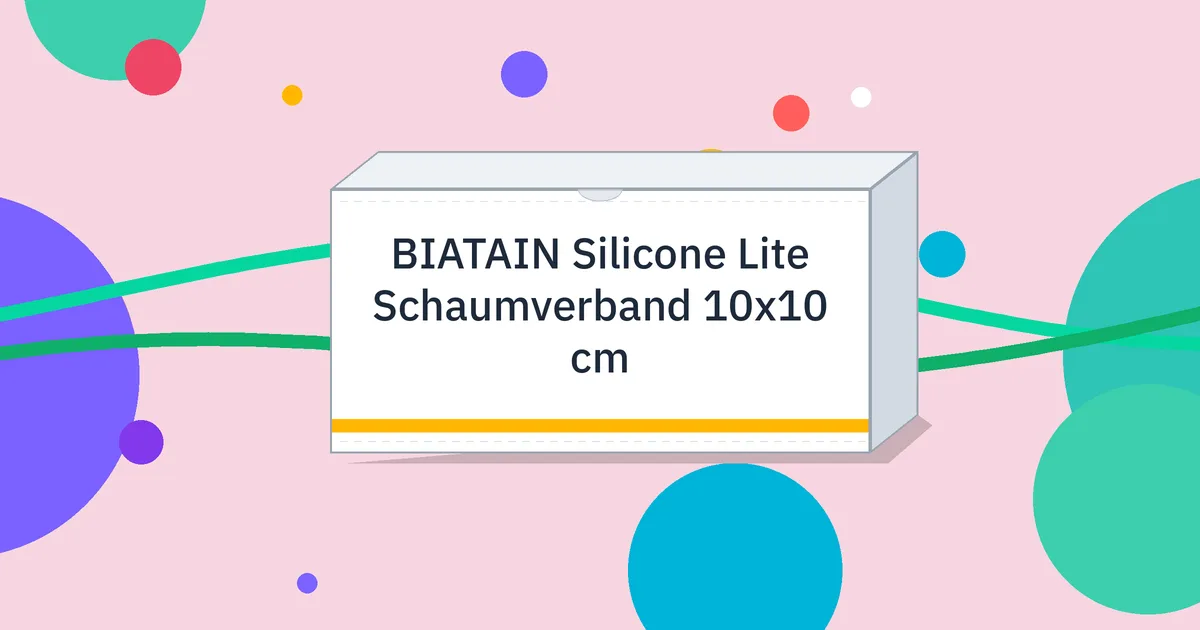 Symbolbild: Packung mit der Aufschrift BIATAIN Silicone Lite Schaumverband 10x10 cm (PZN 11381519) – Verfügbarkeit und Bezug in Apotheken in Frankfurt am Main