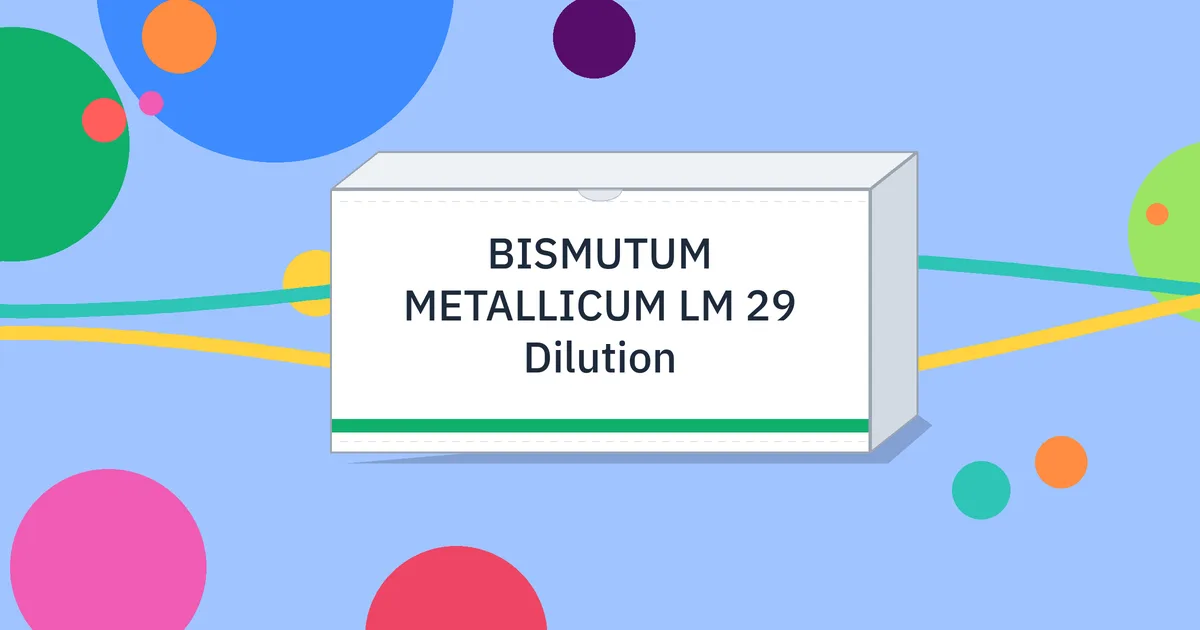 Symbolbild: Packung mit der Aufschrift BISMUTUM METALLICUM LM 29 Dilution (PZN 12794962) – Verfügbarkeit und Bezug in Apotheken in Frankfurt am Main