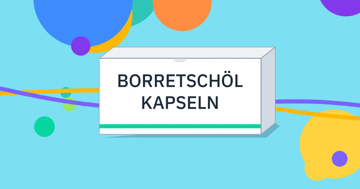 Symbolbild: Packung mit der Aufschrift BORRETSCHÖL KAPSELN (PZN 07635078) – Verfügbarkeit und Bezug in Apotheken in Frankfurt am Main