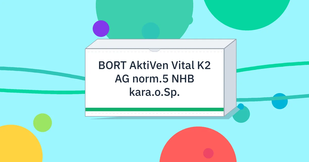 Symbolbild: Packung mit der Aufschrift BORT AktiVen Vital K2 AG norm.5 NHB kara.o.Sp. (PZN 12383963) – Verfügbarkeit und Bezug in Apotheken in Frankfurt am Main