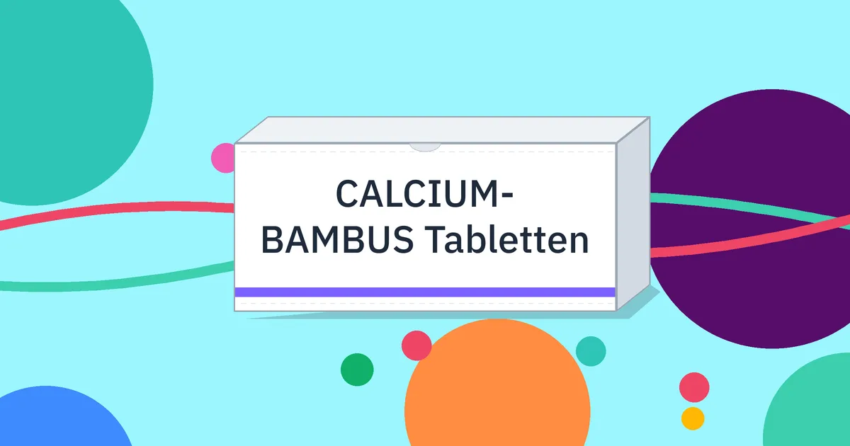 Symbolbild: Packung mit der Aufschrift CALCIUM-BAMBUS Tabletten (PZN 04619966) – Verfügbarkeit und Bezug in Apotheken in Frankfurt am Main
