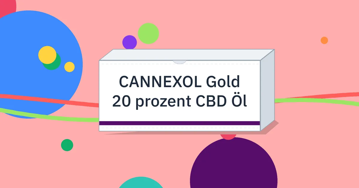 Symbolbild: Packung mit der Aufschrift CANNEXOL Gold 20 prozent CBD Öl (PZN 18376042) – Verfügbarkeit und Bezug in Apotheken in Frankfurt am Main