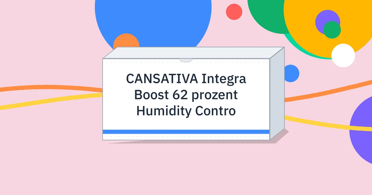Symbolbild: Packung mit der Aufschrift CANSATIVA Integra Boost 62 prozent Humidity Contro (PZN 18410649) – Verfügbarkeit und Bezug in Apotheken in Frankfurt am Main