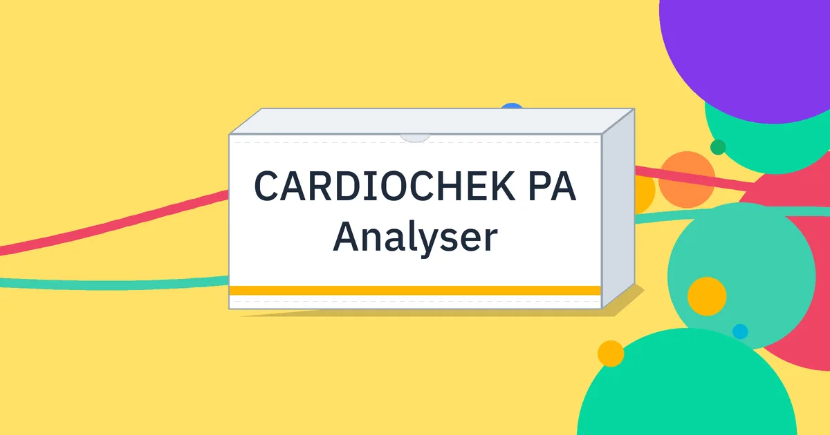 Symbolbild: Packung mit der Aufschrift CARDIOCHEK PA Analyser (PZN 16486246) – Verfügbarkeit und Bezug in Apotheken in Frankfurt am Main