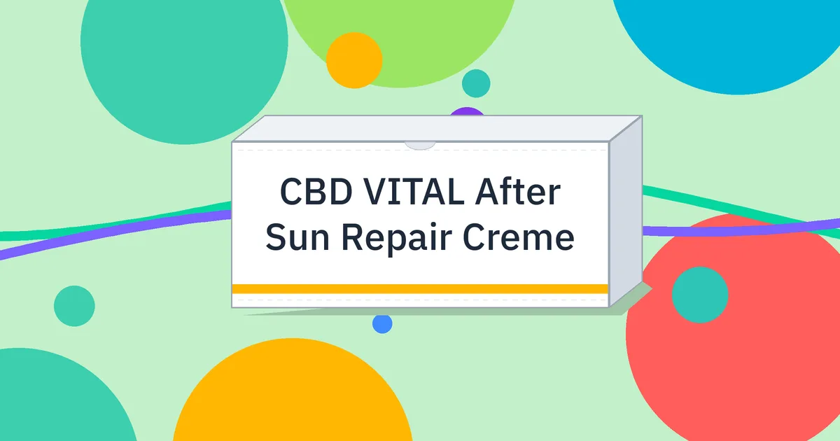 Symbolbild: Packung mit der Aufschrift CBD VITAL After Sun Repair Creme (PZN 19469521) – Verfügbarkeit und Bezug in Apotheken in Frankfurt am Main
