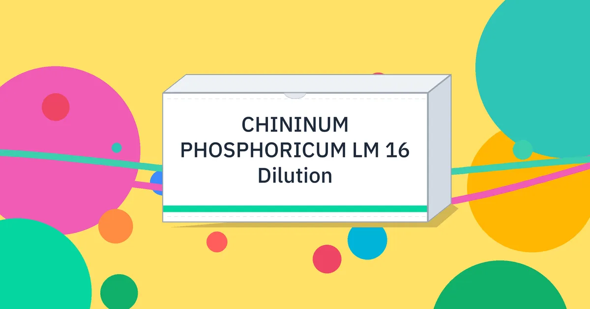 Symbolbild: Packung mit der Aufschrift CHININUM PHOSPHORICUM LM 16 Dilution (PZN 15867147) – Verfügbarkeit und Bezug in Apotheken in Frankfurt am Main